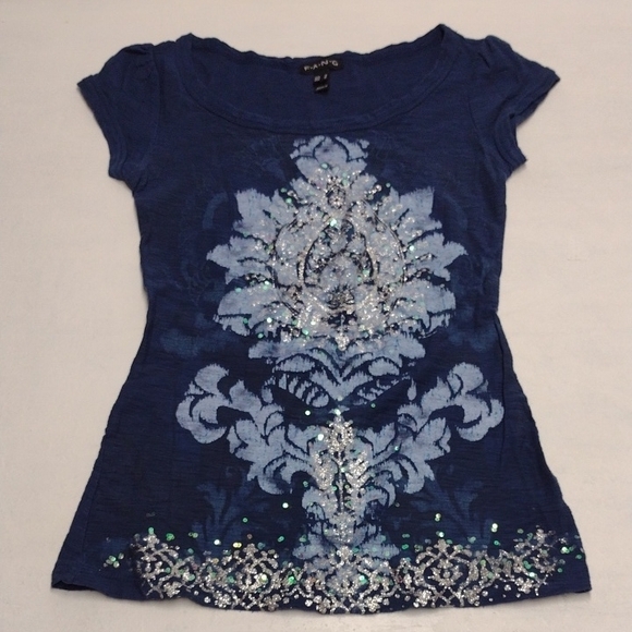 FANG | Tops | Fang Y2k Blue Graphic Fitted Tshirt | Poshmark